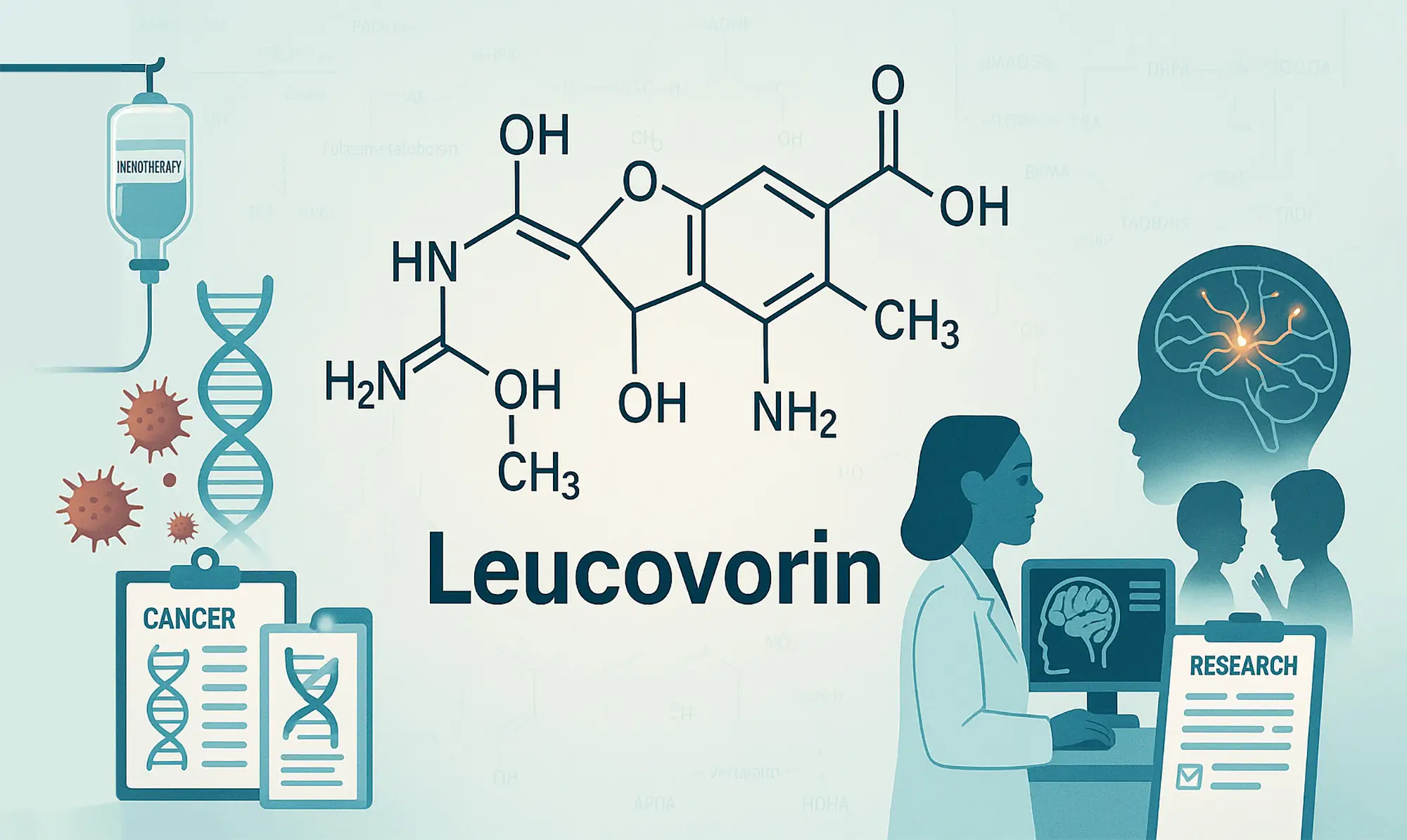 류코보린(Leucovorin), 항암 보조제부터 자폐증 치료 연구까지 복합적인 역할과 최신 논란 - 100 age health